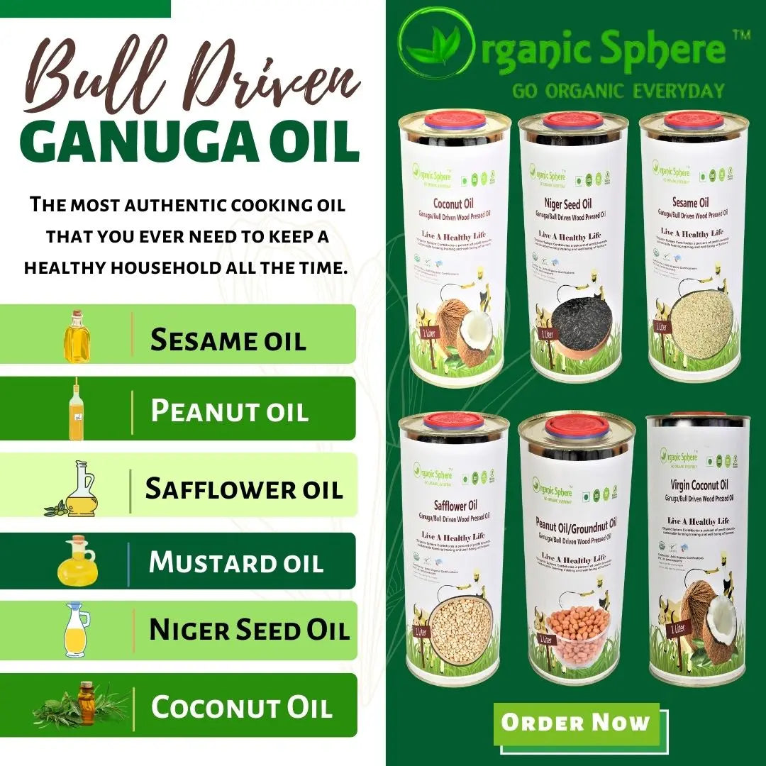 Bull driven Ganuga Coconut Oil for Traditional Oil Pulling - Organic